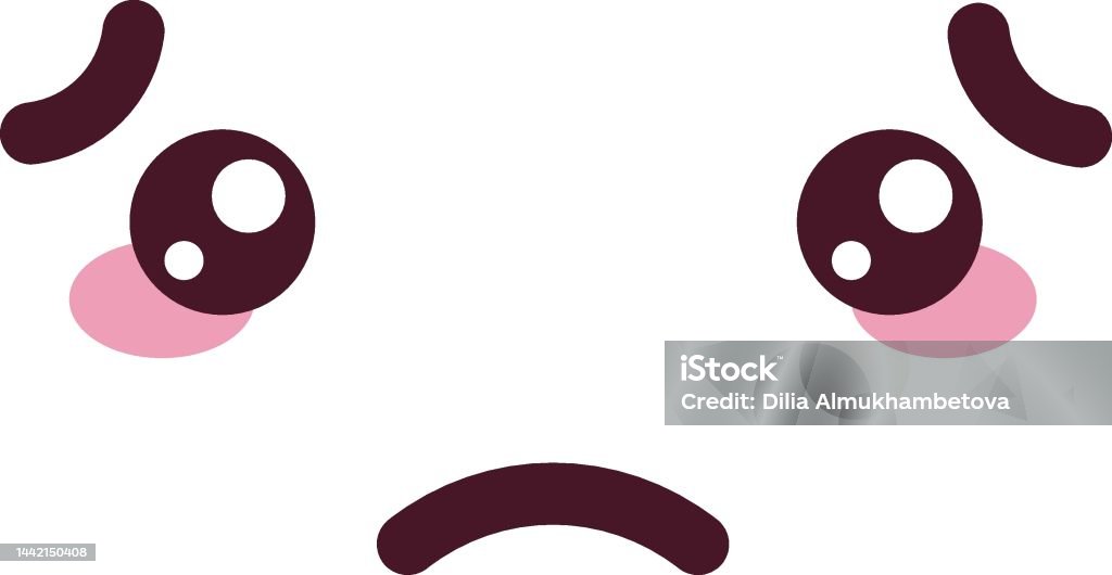 Sentiment Et Émotions Illustration Simple De Lemoji De Tristesse