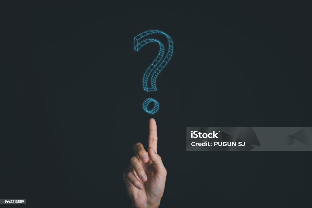 Businessman Hand Touch Question Mark Symbol With Hologram On Hand Of ... Businessman Hand Touch Question Mark Symbol With Hologram On Hand Of ...