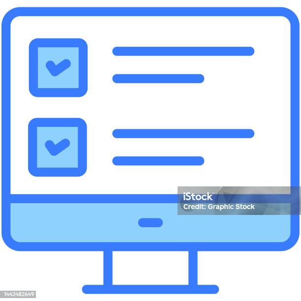 Icône De Sondage En Ligne Illustration Vectorielle De Linterface