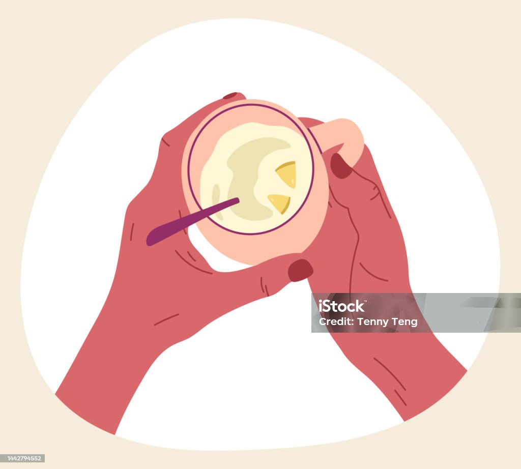 Tangan Memegang Secangkir Teh Panas Dengan Lemon Dan Jahe Minuman Panas ... Tangan Memegang Secangkir Teh Panas Dengan Lemon Dan Jahe Minuman Panas ...