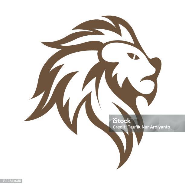 Illustration De La Conception Du Logo De Licône Du Lion Vecteurs Libres
