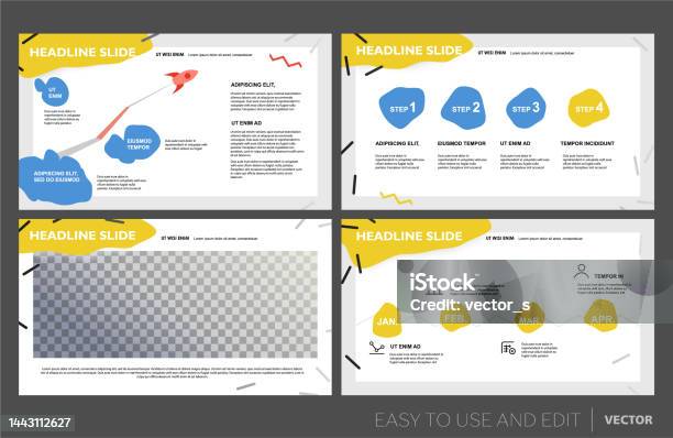 Templat Tata Letak Presentasi Dan Slide Gunakan Dalam Presentasi Flyer