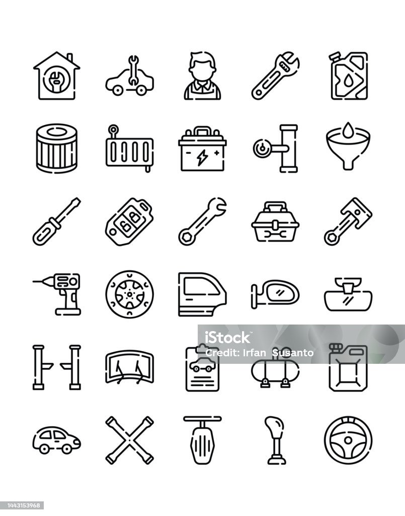Kfzwerkstatt Icon Set 30 Isoliert Auf Weißem Hintergrund Stock Vektor ... Kfzwerkstatt Icon Set 30 Isoliert Auf Weißem Hintergrund Stock Vektor ...