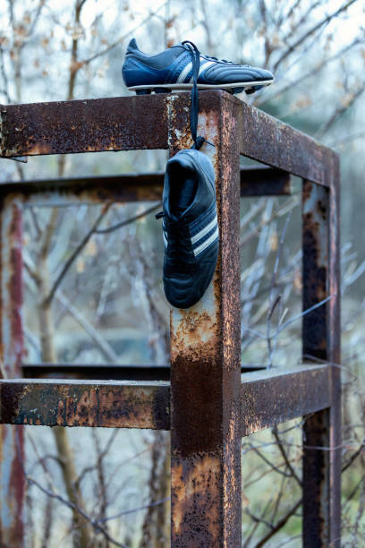 Free Stock Photo of Shoes Resting on Metal Rail | Download Free Images ...