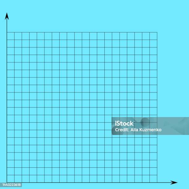 Grid Paper Mathematical Graph Cartesian Coordinate System With Xaxis