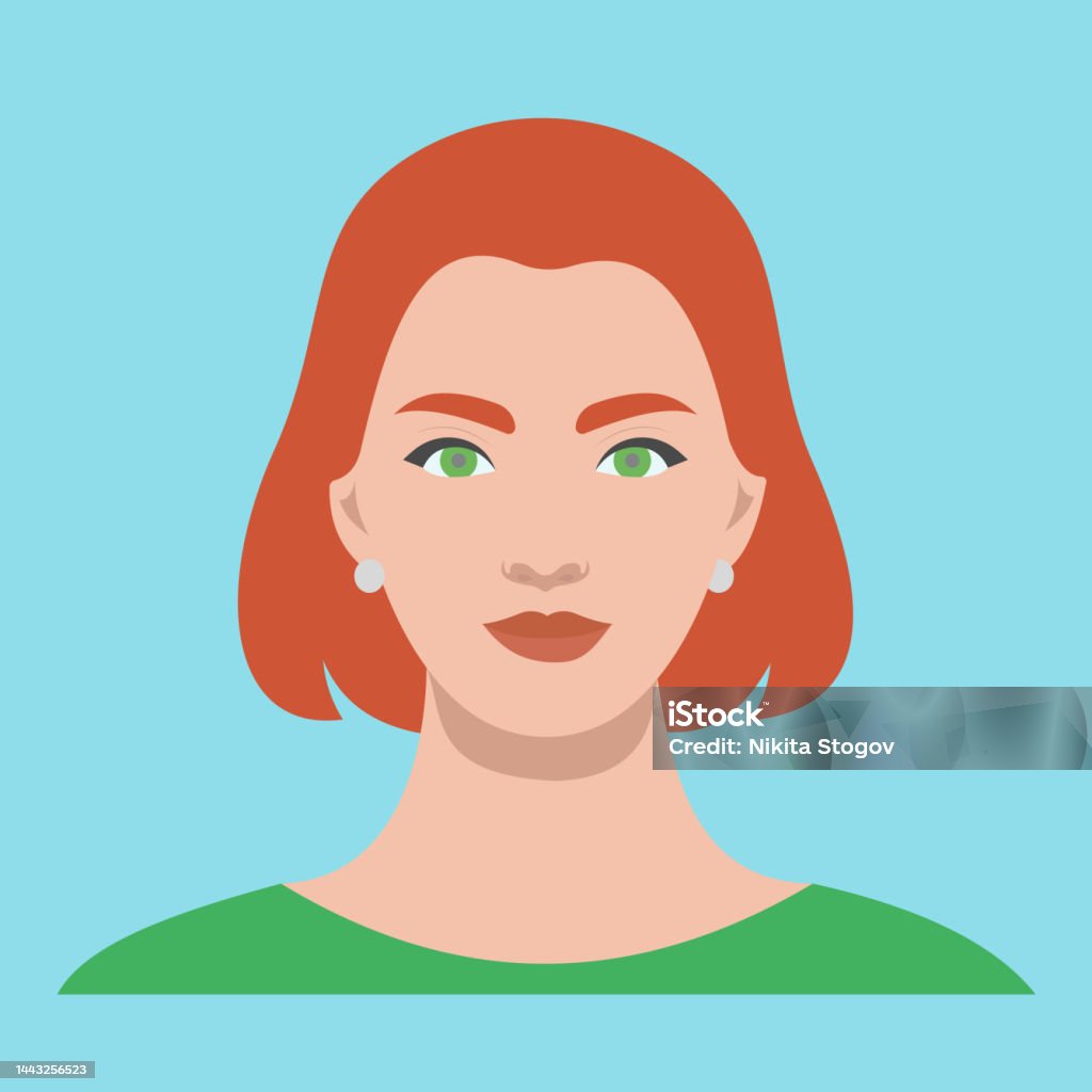 Red Hair Women Stock Illustration Download Image Now Adult Art Bright Istock