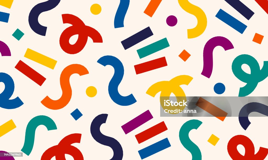 Latar Belakang Vektor Geometris Yang Hidup Dan Pop Ilustrasi Stok