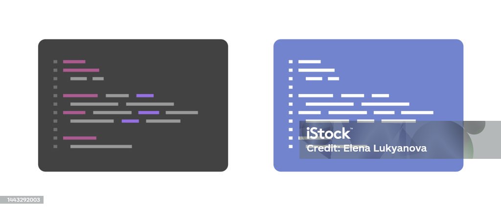 Code Programming Php On Screen Icon Vector Html Php Source Script