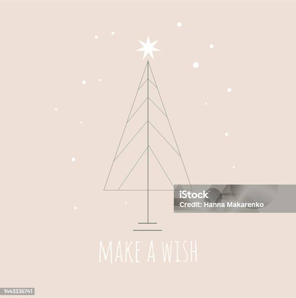 Kartu Natal Dengan Pohon Natal Dan Bintang Bersinar Di Bagian Atas ... Kartu Natal Dengan Pohon Natal Dan Bintang Bersinar Di Bagian Atas ...