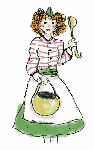 Ilustración De Ilustración Del Colorido Atuendo De Niña Y Más Vectores Libres De Derechos De