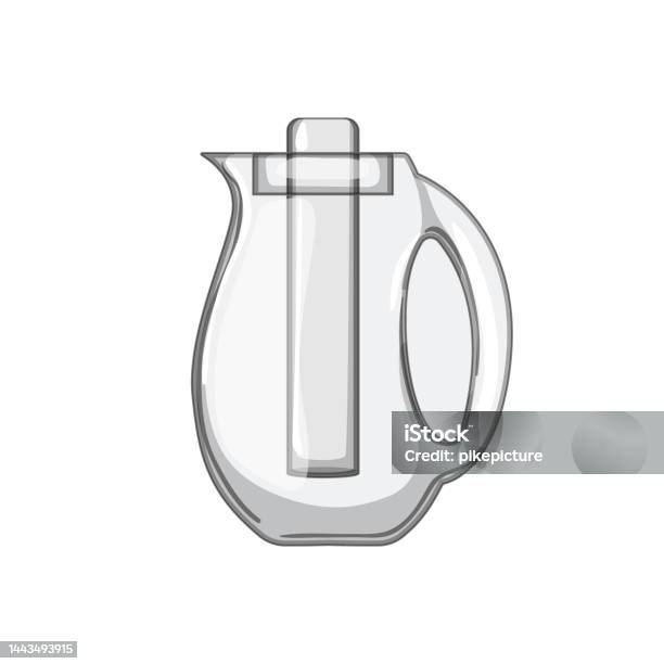 Pichet Deau De Boisson Dessin Animé Vector Illustration Vecteurs Libres
