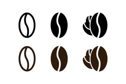 Ilustración de Icono Del Grano De Café Símbolo Del Grano De Café Signo ... Ilustración de Icono Del Grano De Café Símbolo Del Grano De Café Signo ...