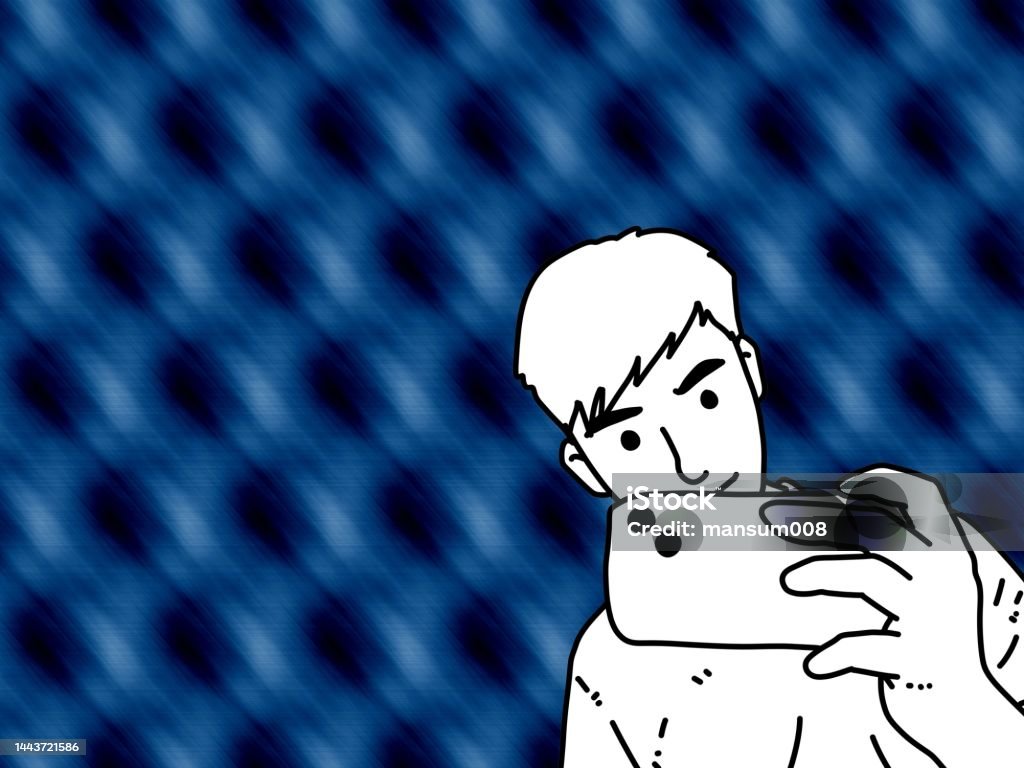 Ilustración De Lindo Hombre De Dibujos Animados Y Más Vectores Libres De Derechos De Adolescente
