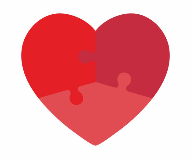 70 Heart Puzzle Pieces Clip Art Stock Illustrations Royalty Free Vector Graphics And Clip Art