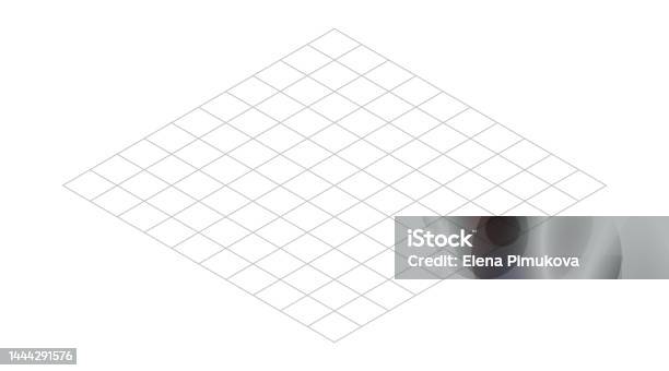 Isometric Grid Line Background Outline Isometric Template Pattern Hexagon And Triangles Line