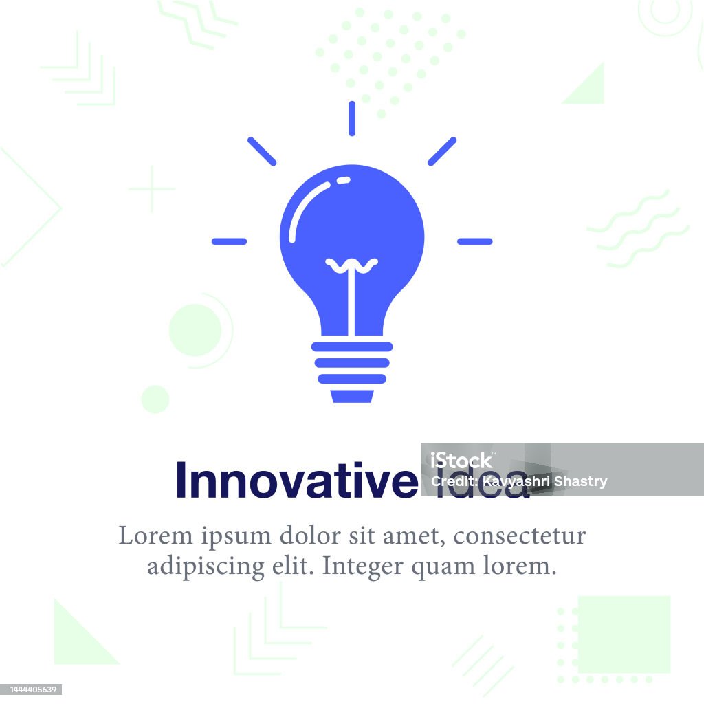 Ilustración De Innovador Icono De Ilustración Vectorial Creativa De
