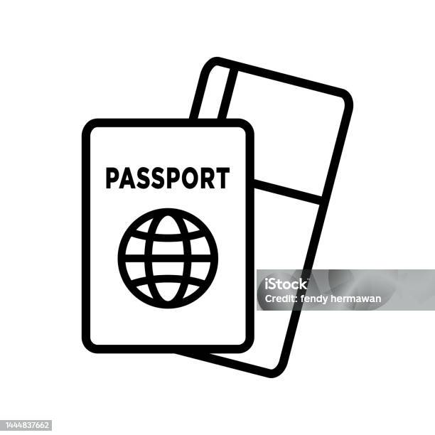 Modèle De Conception Vectorielle Dicône De Passeport En Arrièreplan
