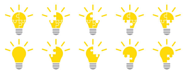 Free Stock Photo of Lightbulb and puzzle vector icon | Download Free ...