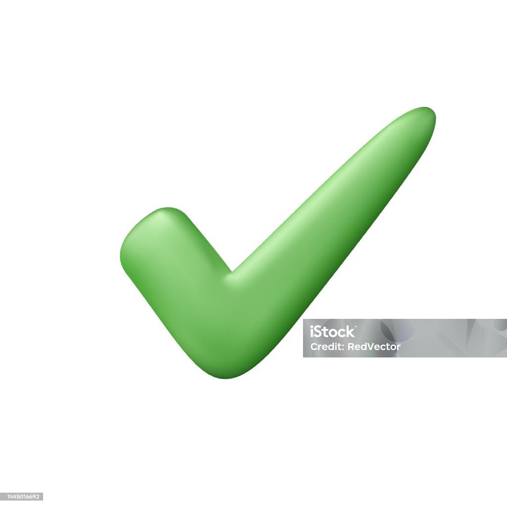 Check Mark 3d Icon Vector Isolated Tick Symbol Tick Icon Vector ... Check Mark 3d Icon Vector Isolated Tick Symbol Tick Icon Vector ...