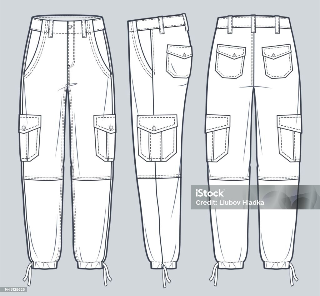 Vetores de Calças Cargo Ilustração Técnica De Moda Jeans Pants Moda ... Vetores de Calças Cargo Ilustração Técnica De Moda Jeans Pants Moda ...