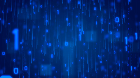 Abstract Binary Number System Concept Network Internet Circuit Computer Numbers 0 And 1 Digital