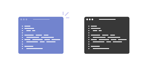 Programmation Code Source Script Php Html Css Icône Vecteur Sur Site