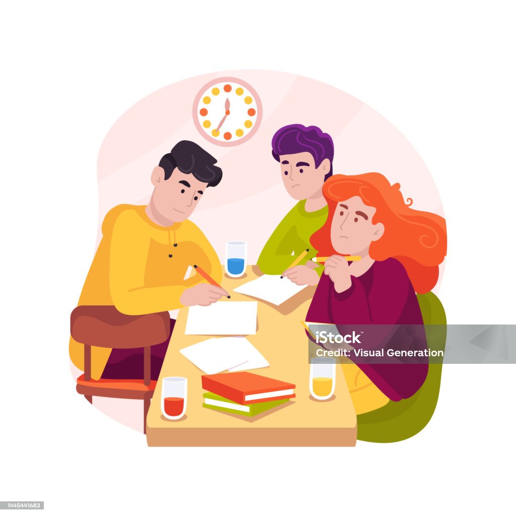 Standardized Annual Examination Isolated Cartoon Vector Illustration ... Standardized Annual Examination Isolated Cartoon Vector Illustration ...