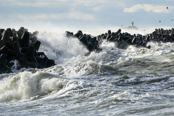 Free picture: wave, hit, pier