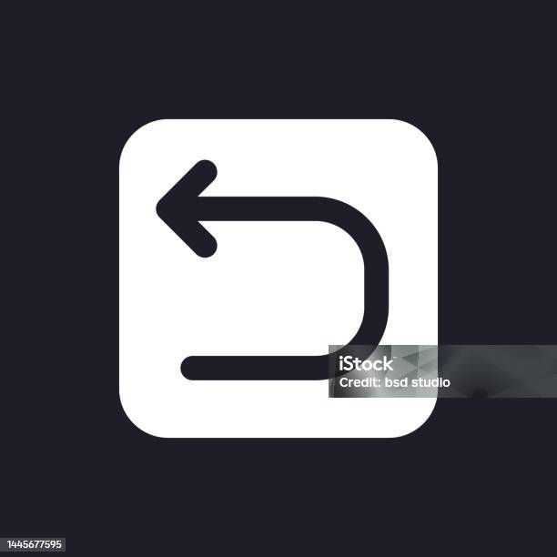 Backward Arrow Dark Mode Glyph Ui Icon Stock Illustration - Download ... Backward Arrow Dark Mode Glyph Ui Icon Stock Illustration - Download ...