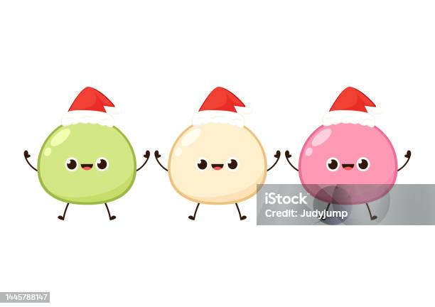 Mochi Character Design Wallpaper Free Space For Text Mochi Vector Stock Illustration Download