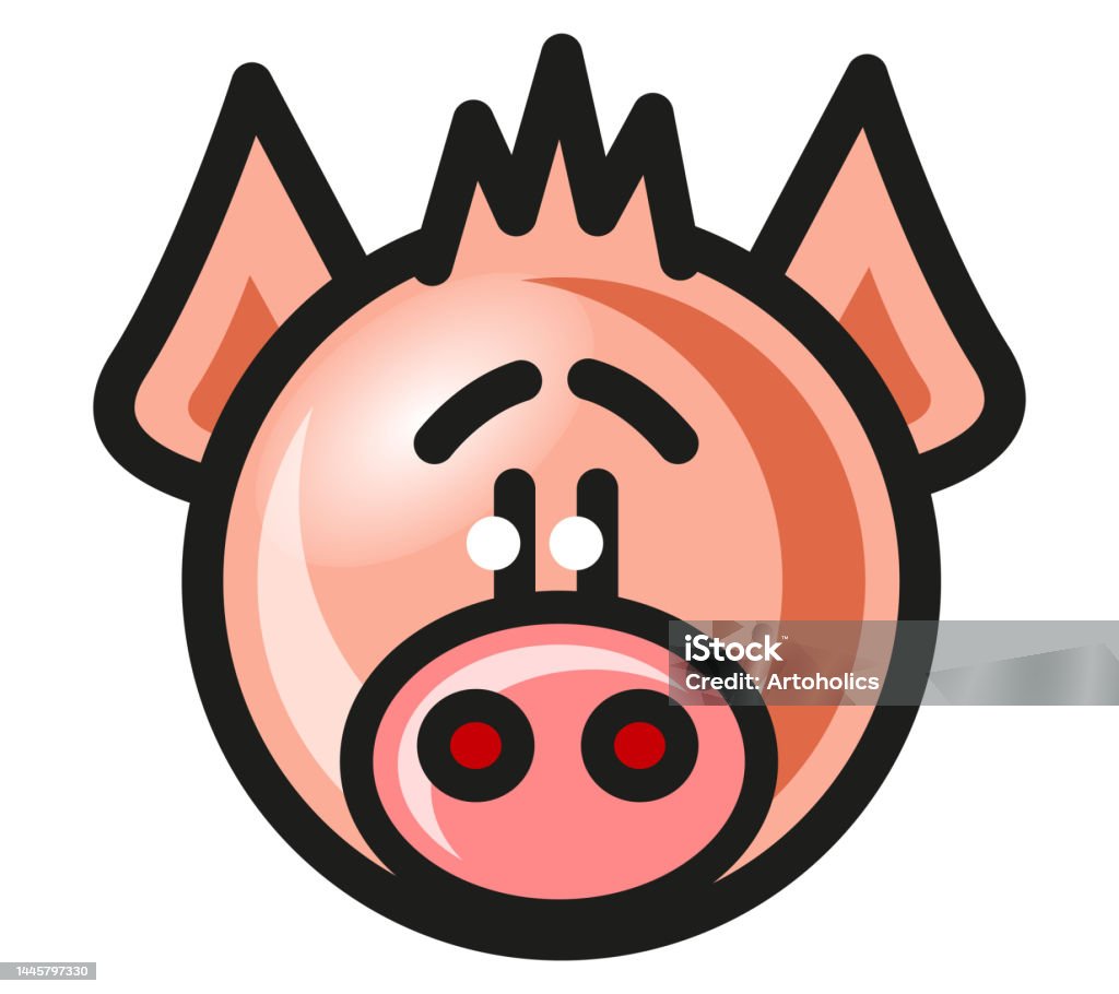 Ilustración de Linda Imagen Vectorial De Cabeza De Cerdo En Estilo De ... Ilustración de Linda Imagen Vectorial De Cabeza De Cerdo En Estilo De ...