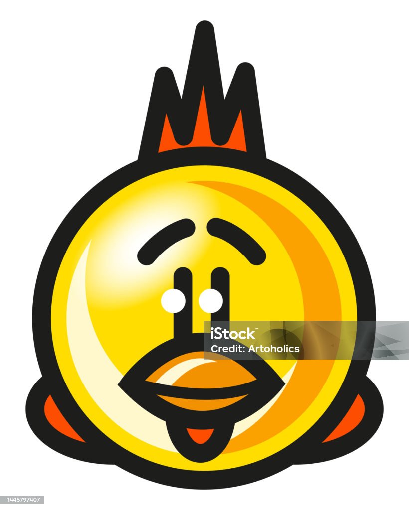 Ilustración de Linda Imagen Vectorial De Cabeza De Pollo En Estilo De ... Ilustración de Linda Imagen Vectorial De Cabeza De Pollo En Estilo De ...