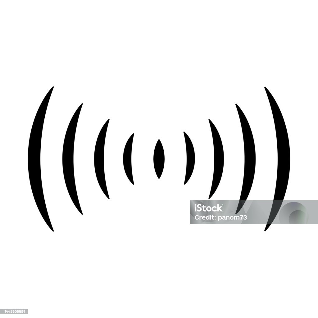 Sound Radio Wave Icon Vector Wifi Sound Signal Connection For Graphic Design Logo Website Social