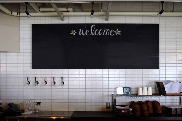 Free Stock Photo of Chalkboard menu at a bar counter | Download Free ...