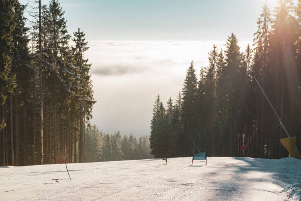 Empty Ski Slope In La Plagne Early In The Morning – Free Stock Photo