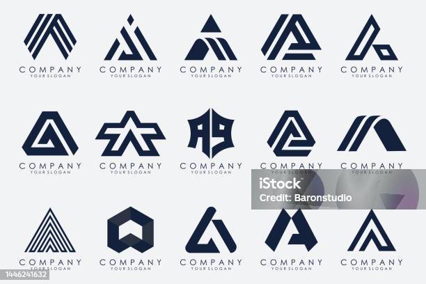 Lettre Un Modèle De Conception Dicône De Logo Vecteurs Libres De Droits