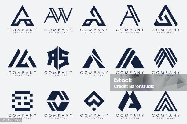 Lettre Un Modèle De Conception Dicône De Logo Vecteurs Libres De Droits