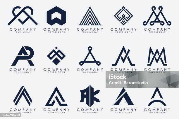 Lettre Un Modèle De Conception Dicône De Logo Vecteurs Libres De Droits