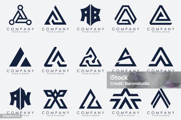 Lettre Un Modèle De Conception Dicône De Logo Vecteurs Libres De Droits