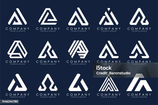 Lettre Un Modèle De Conception Dicône De Logo Vecteurs Libres De Droits