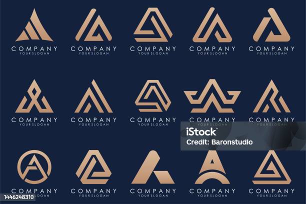 Lettre Un Modèle De Conception Dicône De Logo Vecteurs Libres De Droits