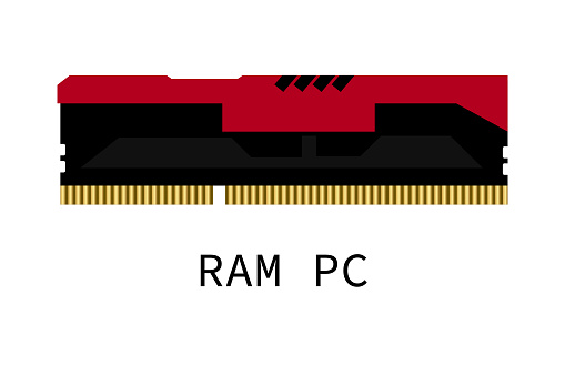 Computer Ram Memory Cards Memory Icon Vector Ram Icon Vector Stock