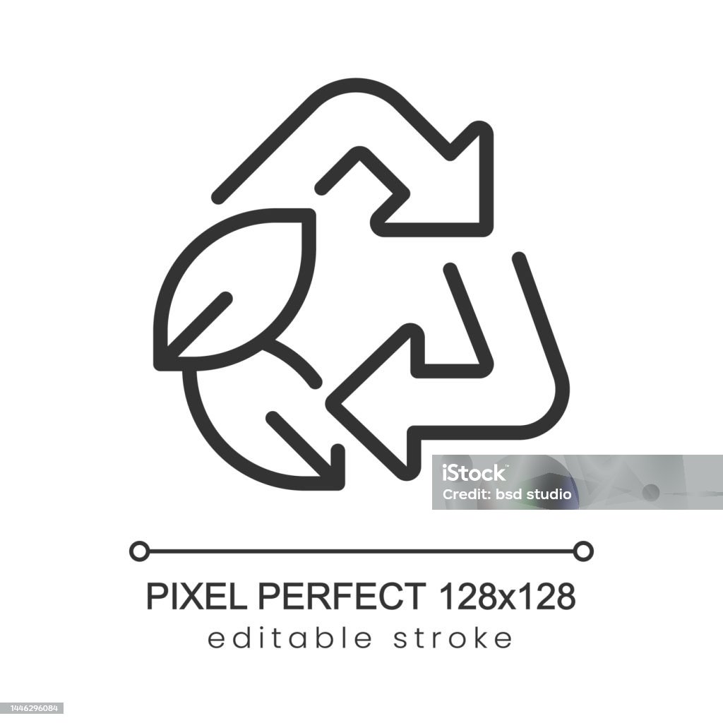 Recyclingpixel Perfektes Lineares Symbol Stock Vektor Art und mehr ... Recyclingpixel Perfektes Lineares Symbol Stock Vektor Art und mehr ...