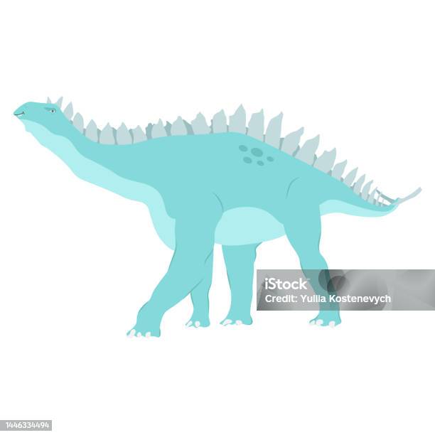 Dinosaurus Lucu Karakter Kartun Dino Ilustrasi Vektor Ilustrasi Stok