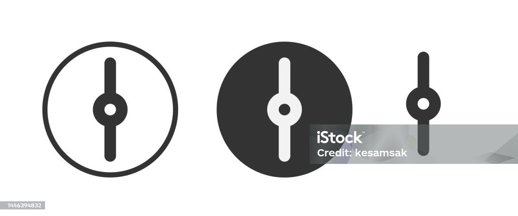 Git Commit Icon Isolated On White Background Flat Vector Illustration