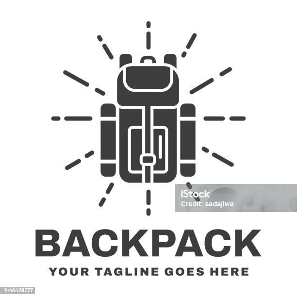 Backpack Logo Design Vector Backpacker Logo Stock Illustration ... Backpack Logo Design Vector Backpacker Logo Stock Illustration ...