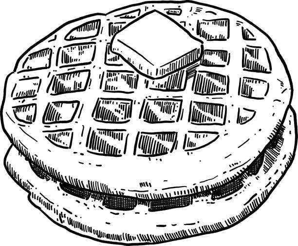 Waffle Border Clipart