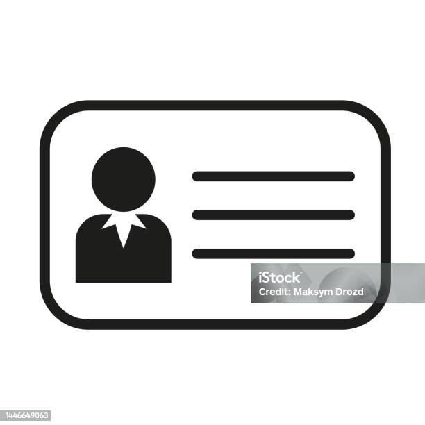 Icône De Carte Didentité Carte De Commis De Lemployé Permis De Conduire