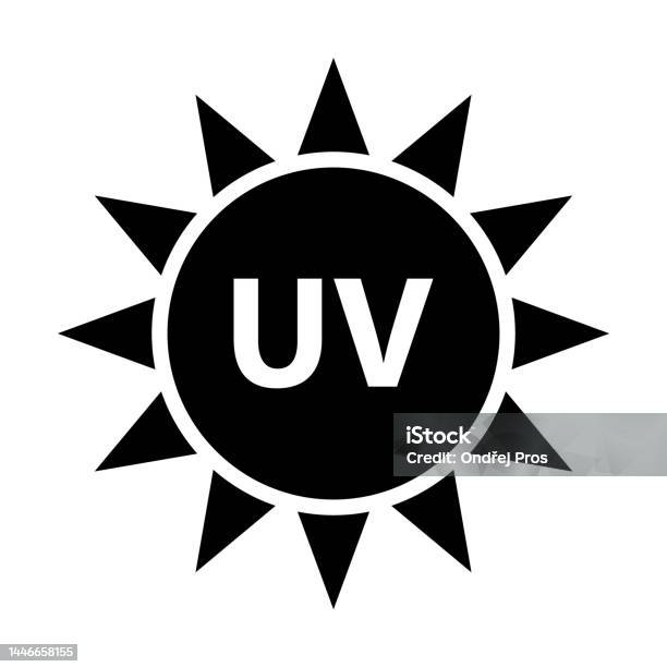 Icône Du Facteur De Protection Solaire Symbole De Bloc De Rayonnement