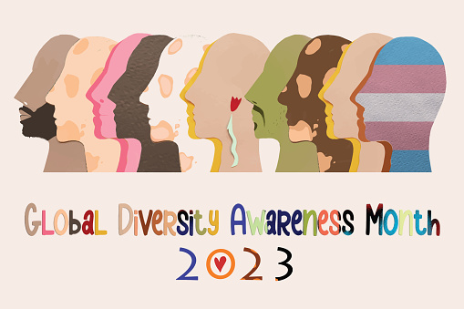 Global Diversity Awareness Month Stock Illustration - Download Image ... Global Diversity Awareness Month Stock Illustration - Download Image ...